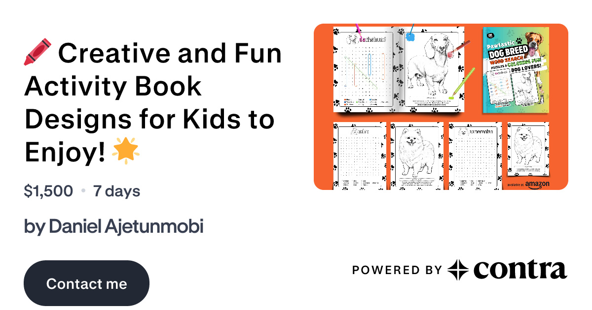🖍️ Creative and Fun Activity Book Designs for Kids to Enjoy! 🌟 by ...