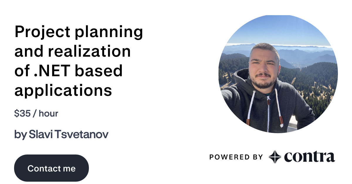 Project planning and realization of .NET based applications by Slavi ...