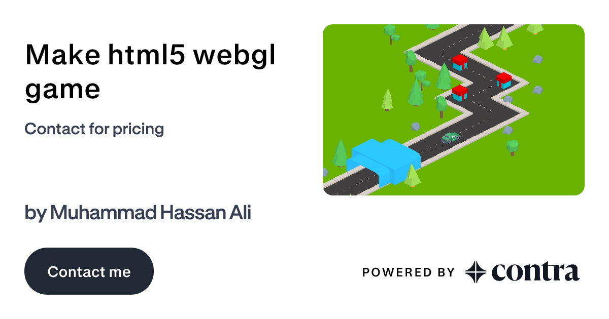 Make Html5 Webgl Game By Muhammad Hassan Ali