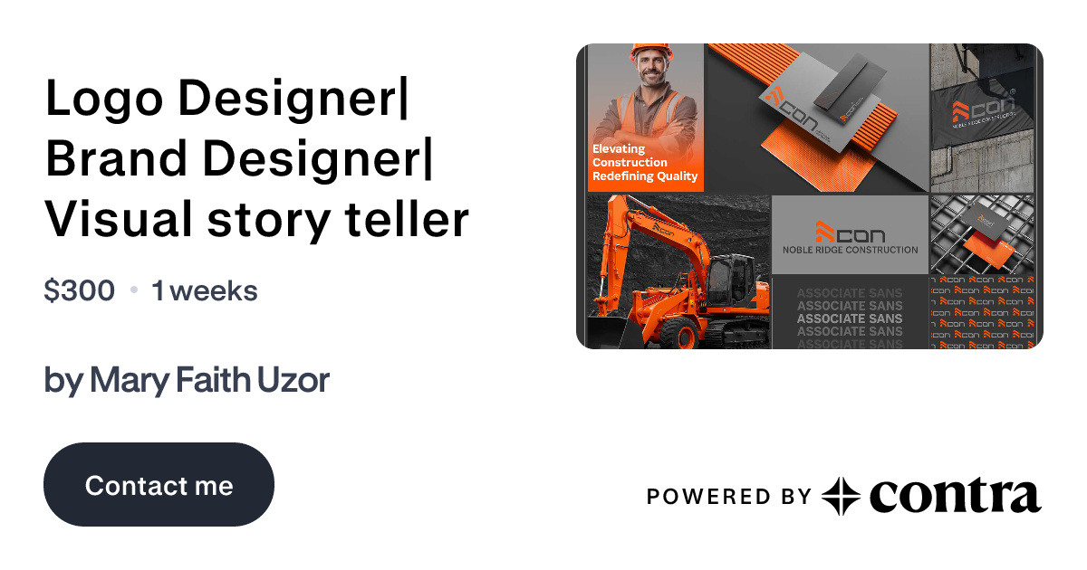 Logo Designer| Brand Designer| Visual story teller by Mary Faith Uzor