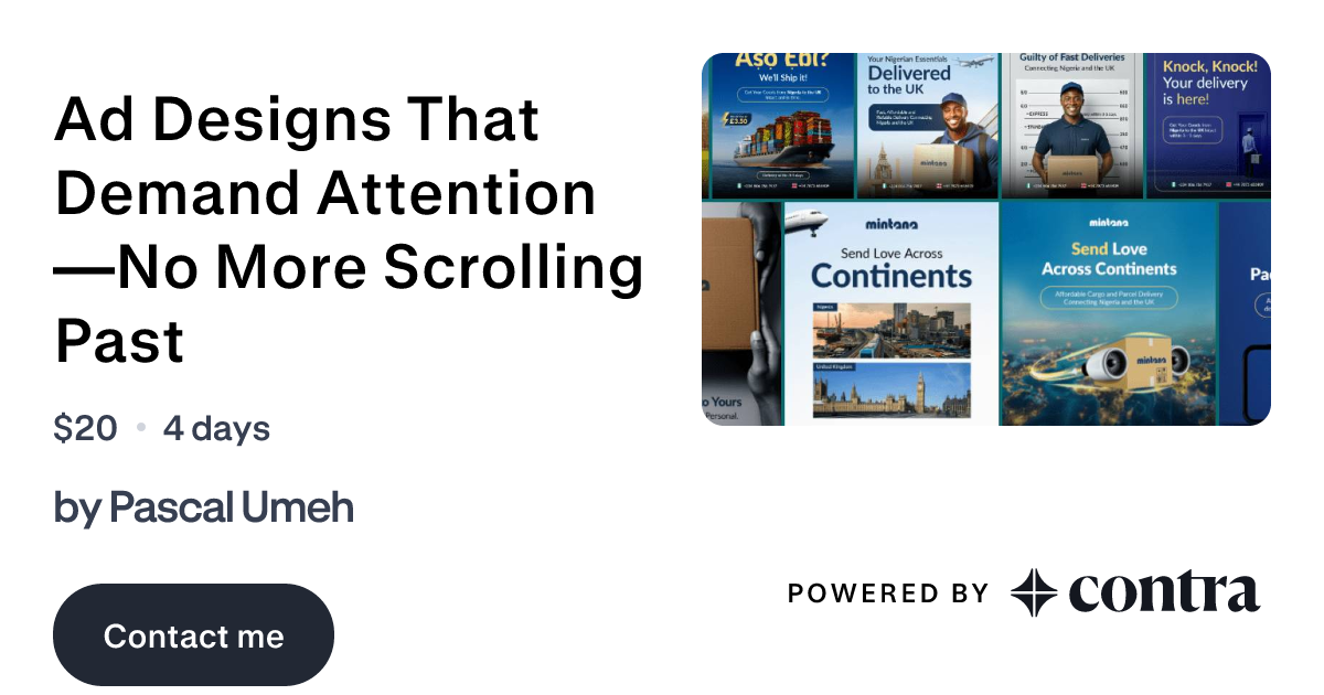 Ad Designs That Demand Attention—No More Scrolling Past by Pascal Umeh