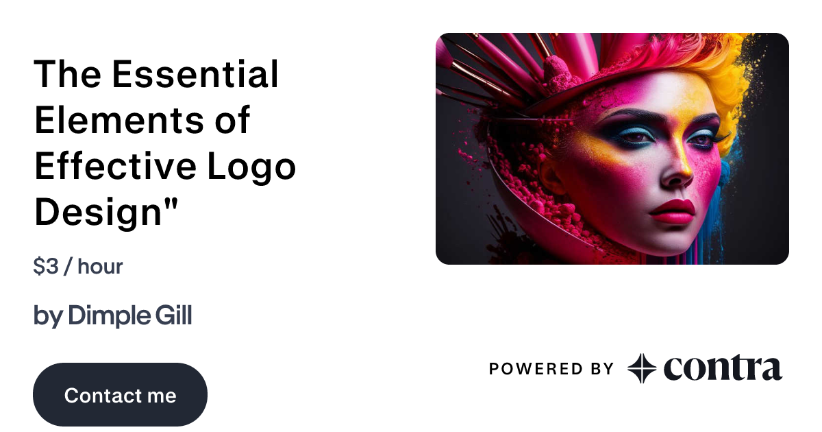 The Essential Elements of Effective Logo Design" by Dimple Gill