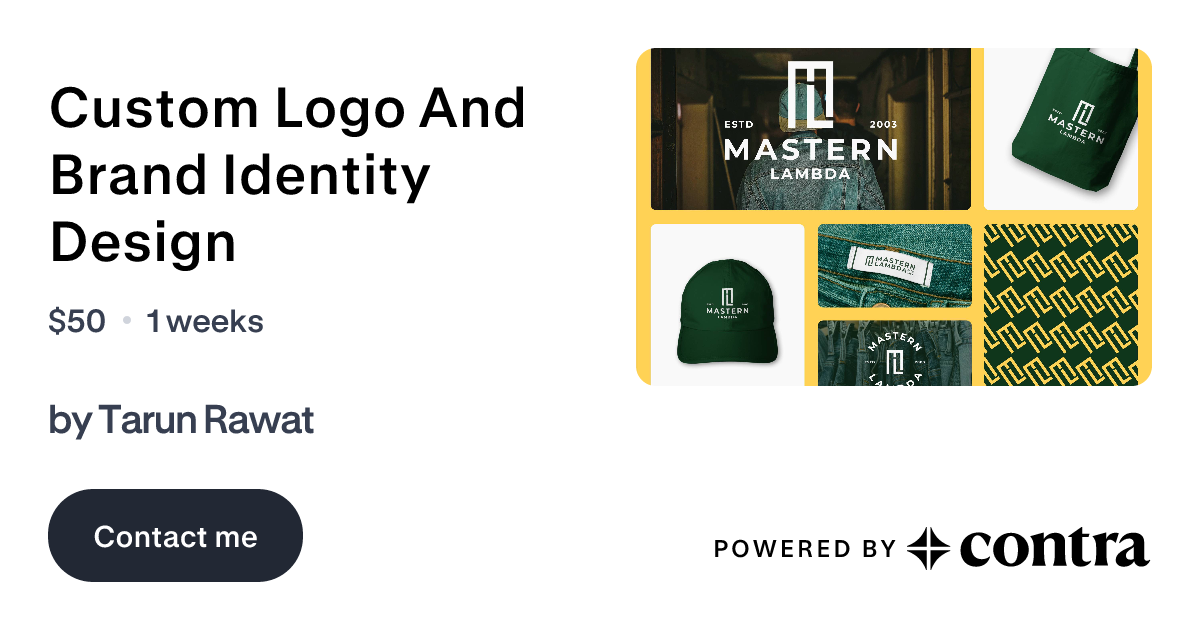 Custom Logo And Brand Identity Design by Tarun Rawat