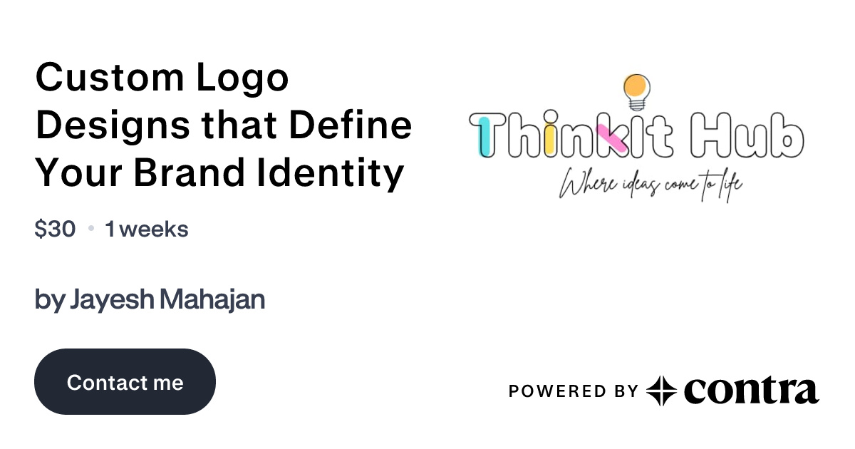 Custom Logo Designs that Define Your Brand Identity by Jayesh Mahajan