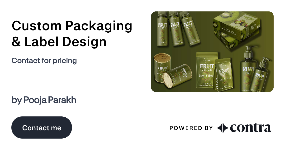 Custom Packaging & Label Design by Pooja Parakh