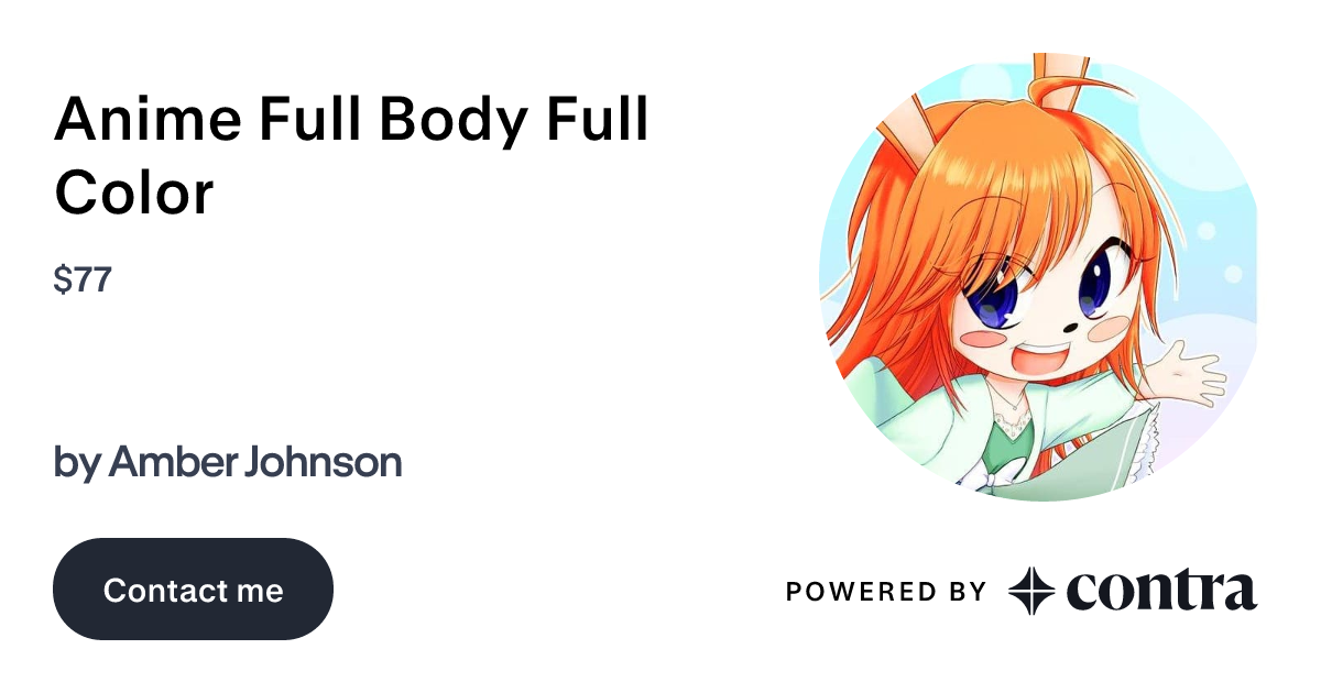 Anime Full Body Full Color by Amber Johnson
