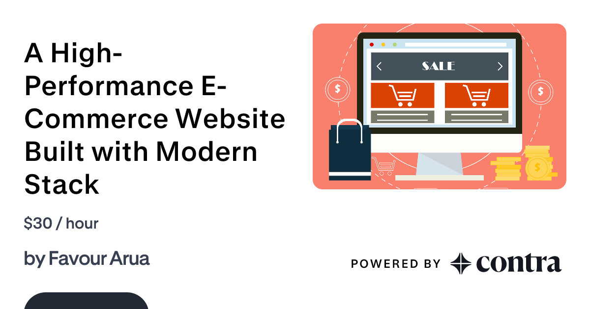 A High-Performance E-Commerce Website Built with Modern Stack by Favour Arua