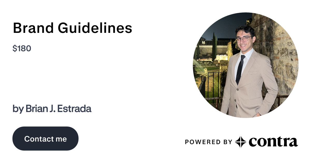Brand Guidelines by Brian J. Estrada
