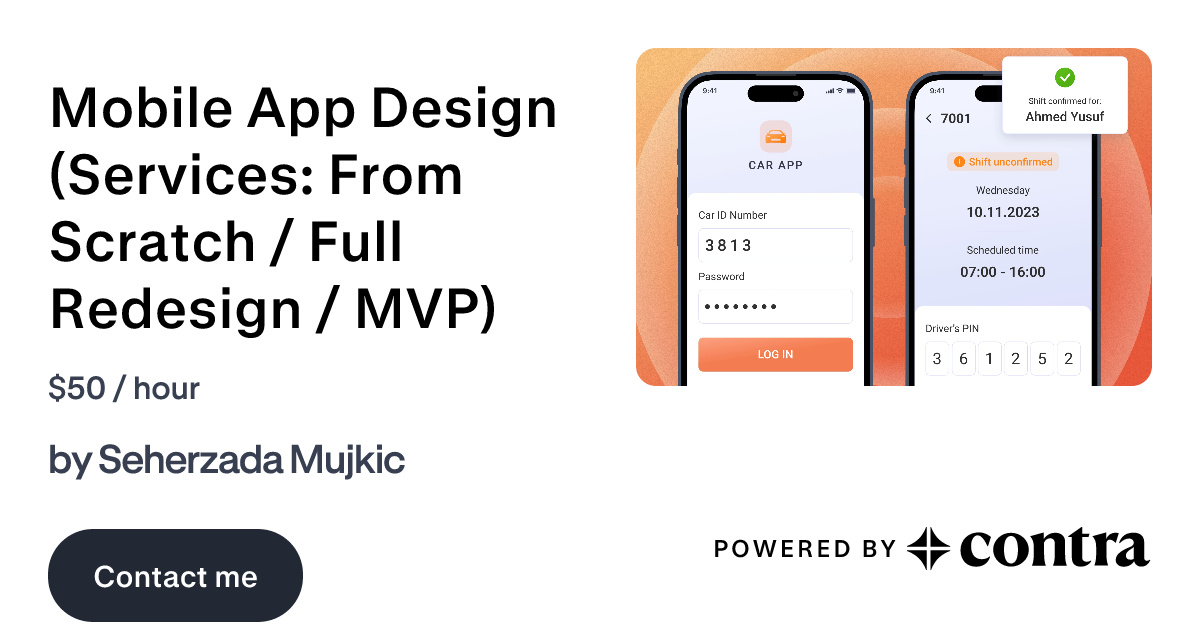 Mobile App Design (Services: From Scratch / Full Redesign / MVP) by ...