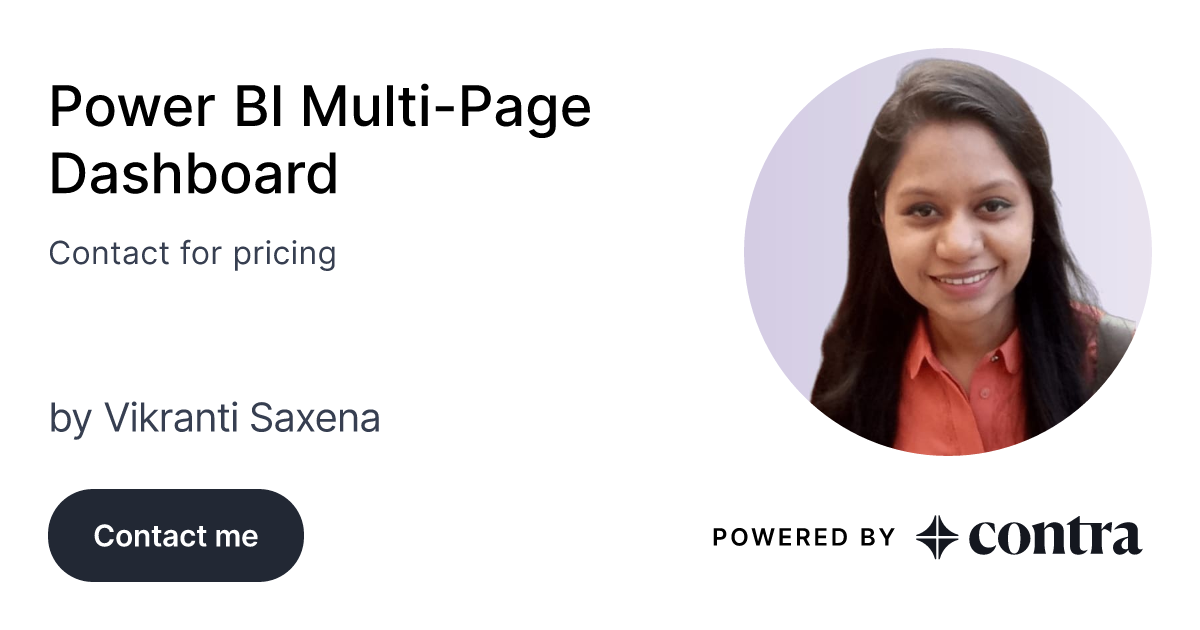 Power BI Multi-Page Dashboard by Vikranti Saxena Power BI Multi-Page Dashboard by Vikranti Saxena