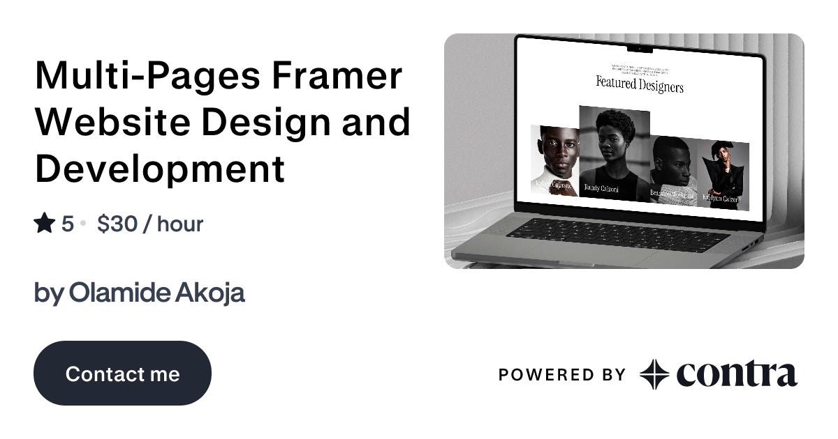 Multiple Pages Website Design by Olamide Akoja