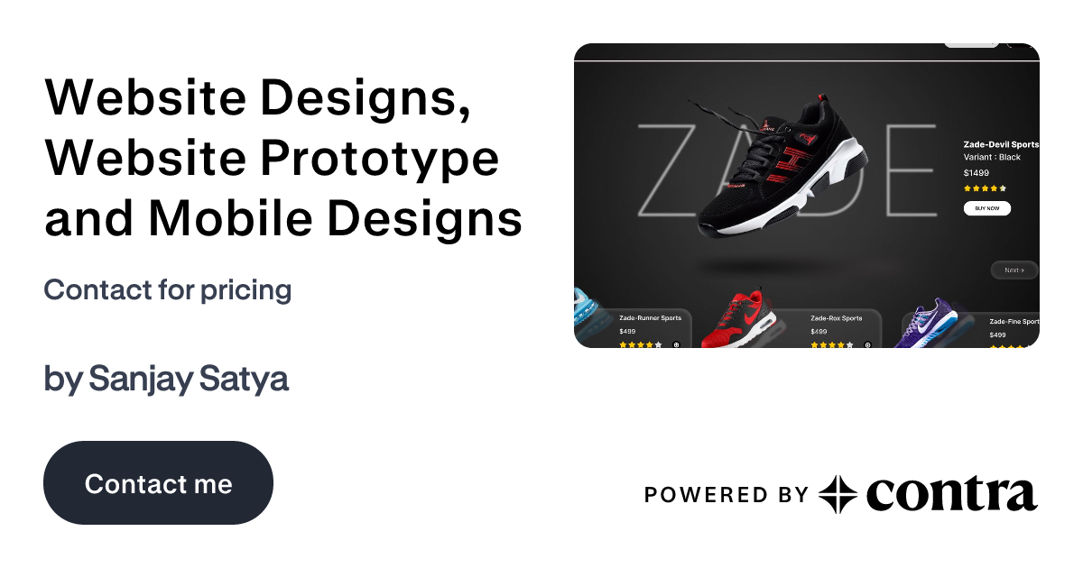 Website Designs, Website Prototype and Mobile Designs by Sanjay Satya