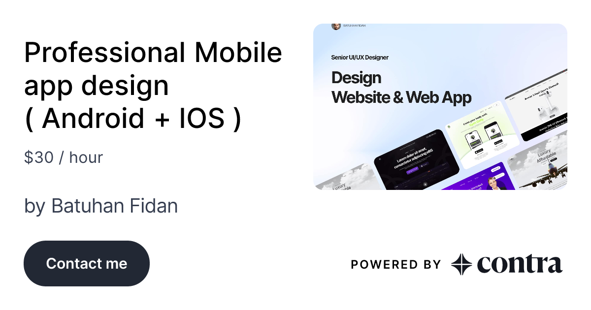 Professional Mobile app design ( Android + IOS ) by Batuhan Fidan Professional Mobile app design ( Android + IOS ) by Batuhan Fidan