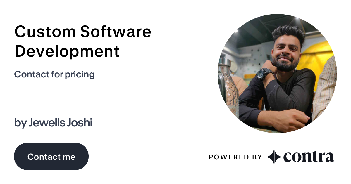 Custom Software Development by Jewells Joshi