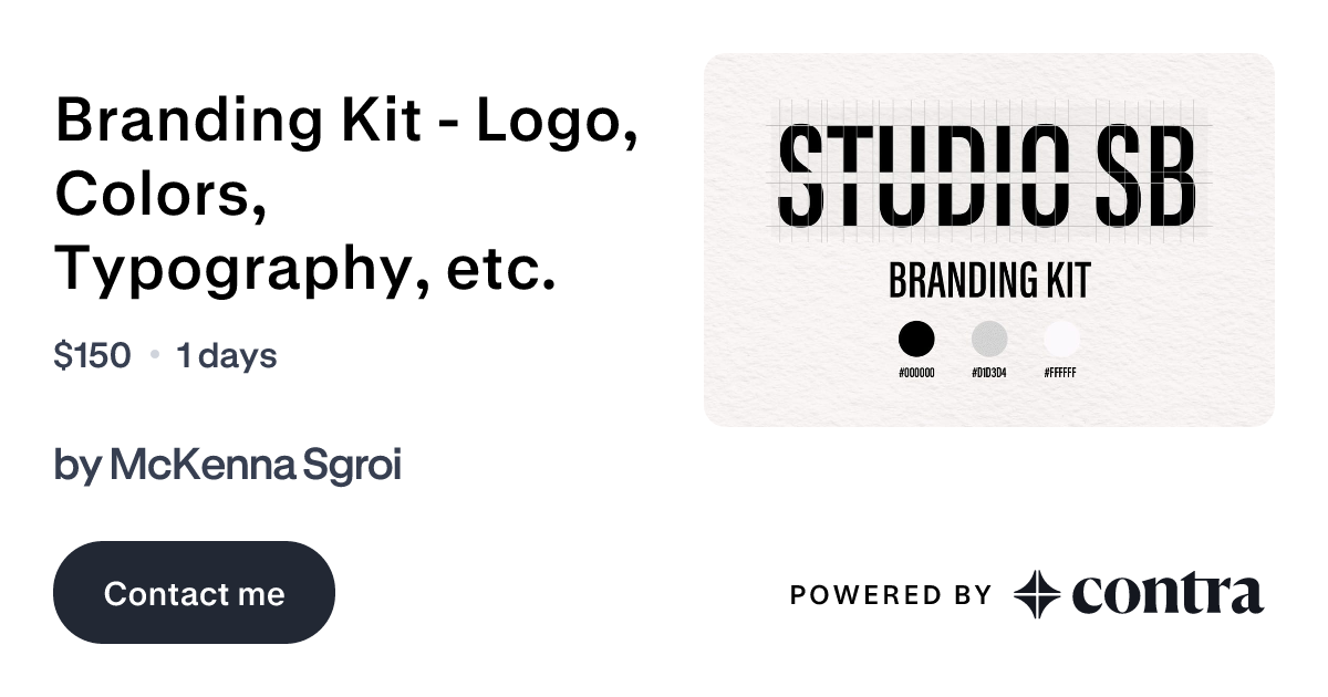 Branding Kit - Logo, Colors, Typography, etc. by McKenna Sgroi