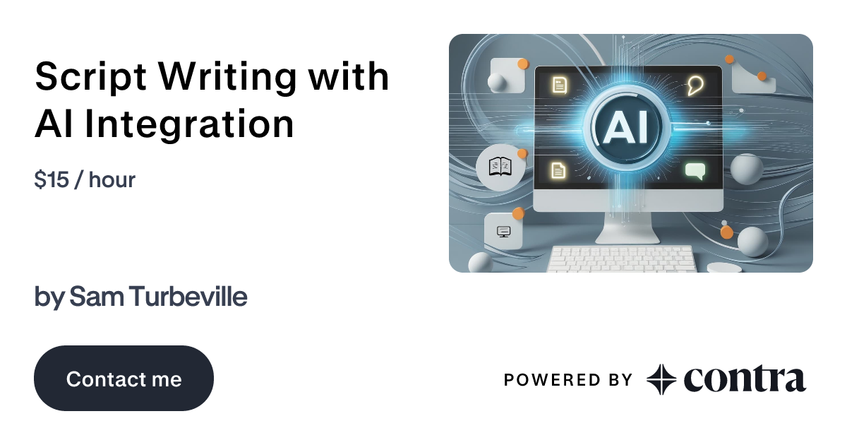 Script Writing with AI Integration by Sam Turbeville