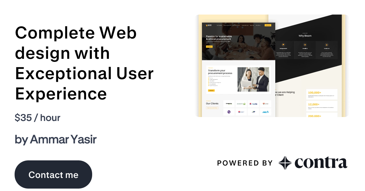 Complete Website Design and Redesign by Ammar Yasir
