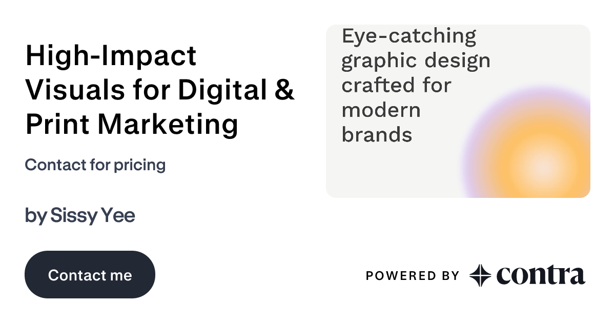 High-Impact Visuals for Digital & Print Marketing by Sissy Yee