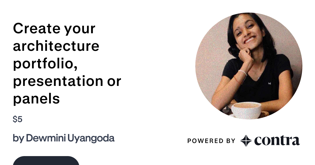Create your architecture portfolio, presentation or panels by Dewmini Uyangoda