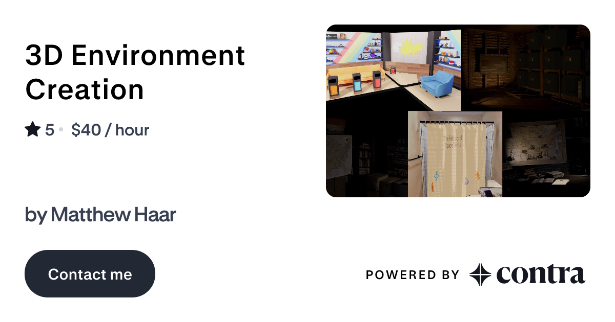 3D Environment Creation by Matthew Haar