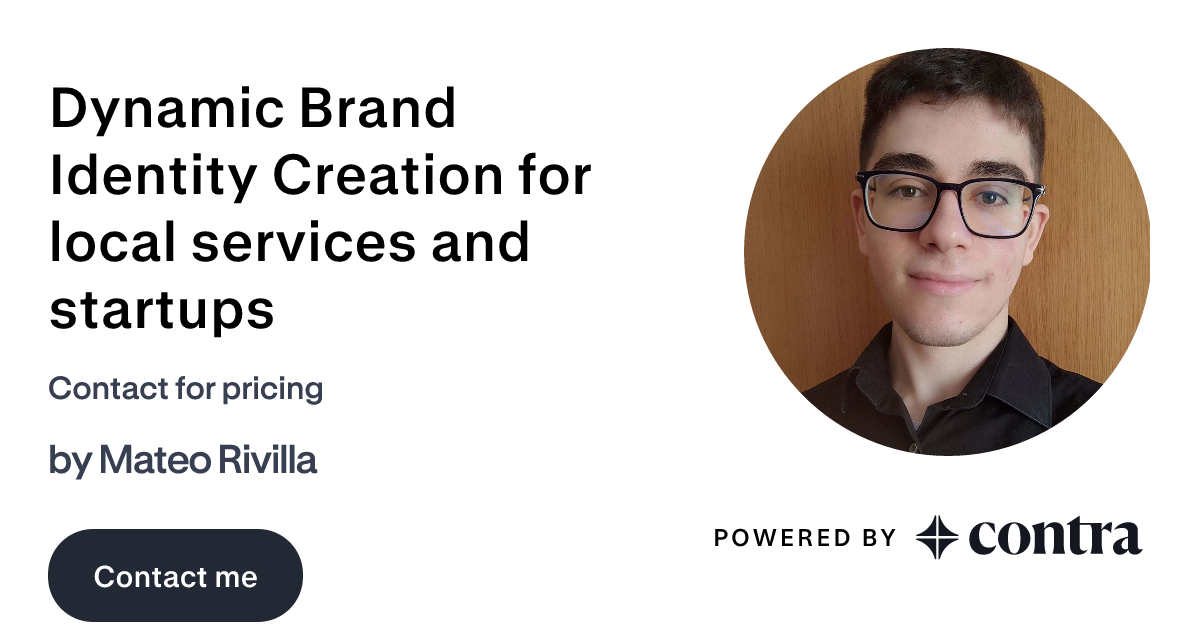 Dynamic Brand Identity Creation for local services and startups by ...