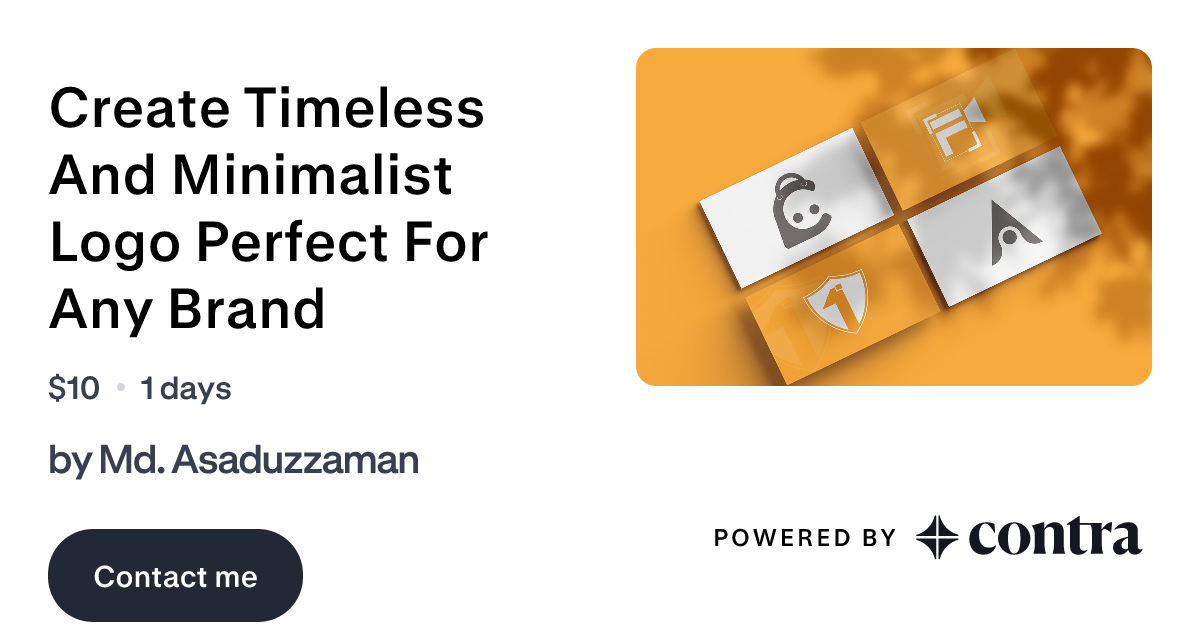 Create Timeless And Minimalist Logo Perfect For Any Brand by Md ...