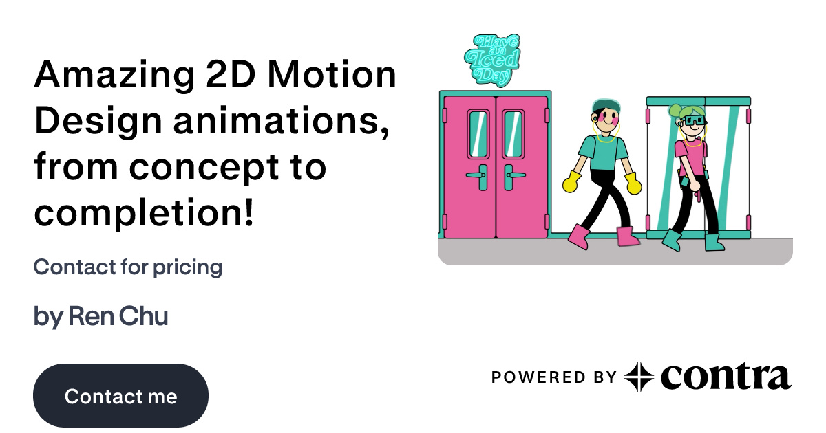 Amazing 2D Motion Design animations, from concept to completion! by Ren Chu