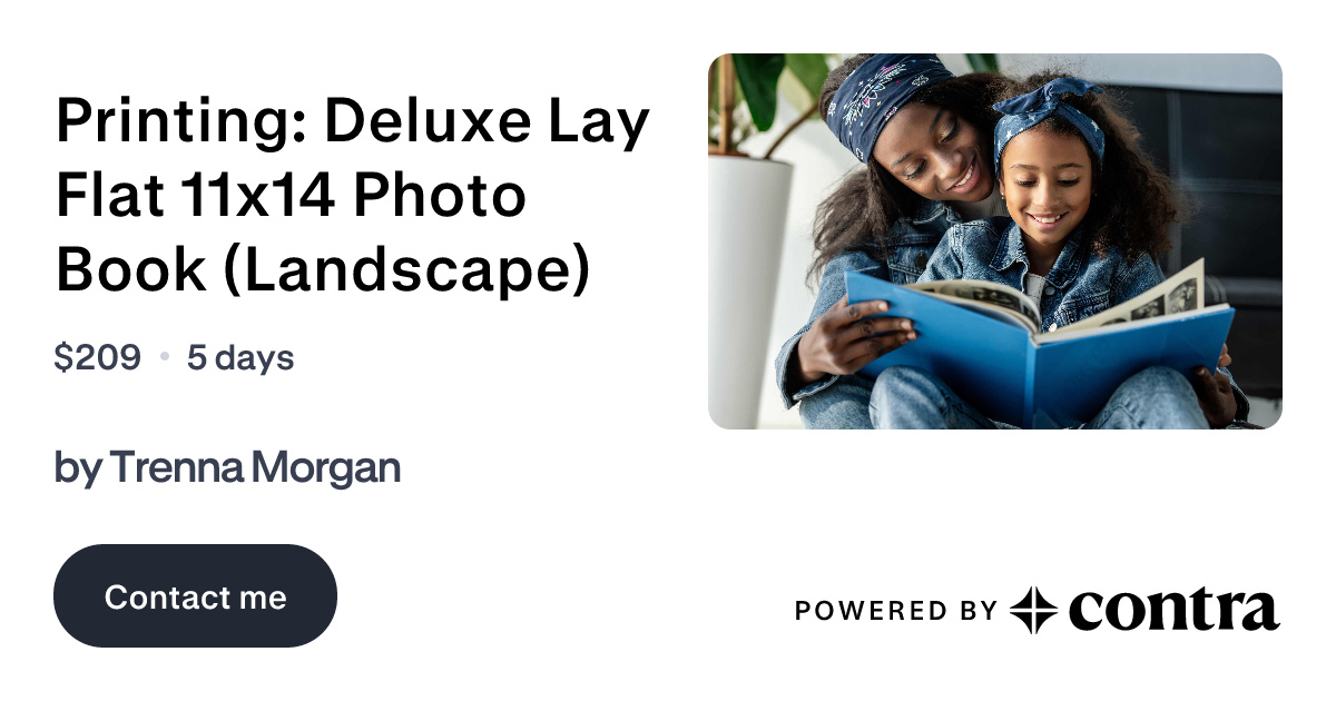Printing: Deluxe Lay Flat 11x14 Photo Book (Landscape) by Trenna Morgan