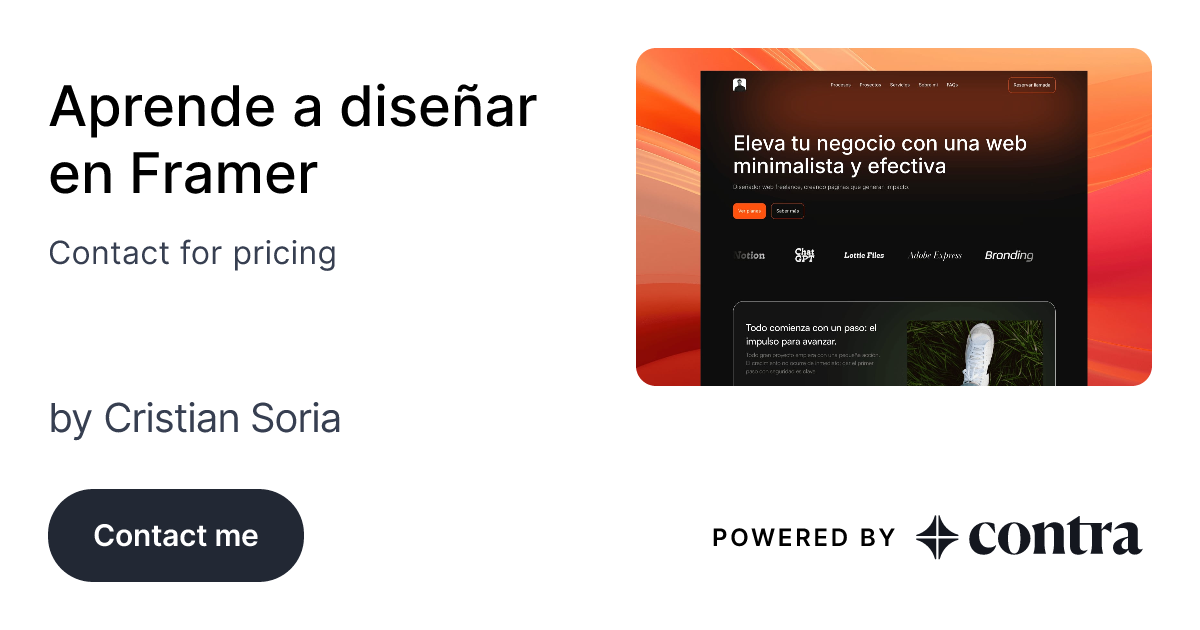 Aprende a diseñar en Framer by Cristian Soria Aprende a diseñar en Framer by Cristian Soria