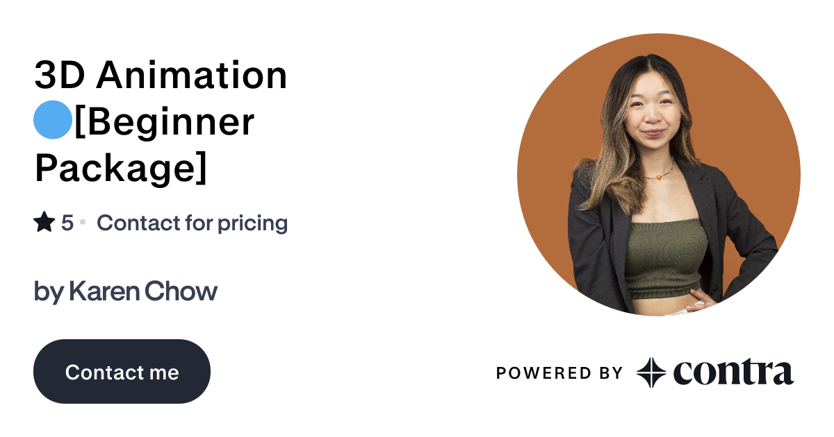 3D Animation 🔵[Beginner Package] by Karen Chow