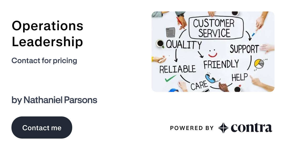 Operations Leadership by Nathaniel Parsons