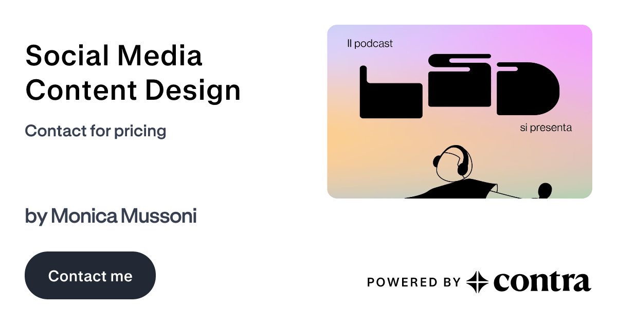 Social Media Content Design by Monica Mussoni