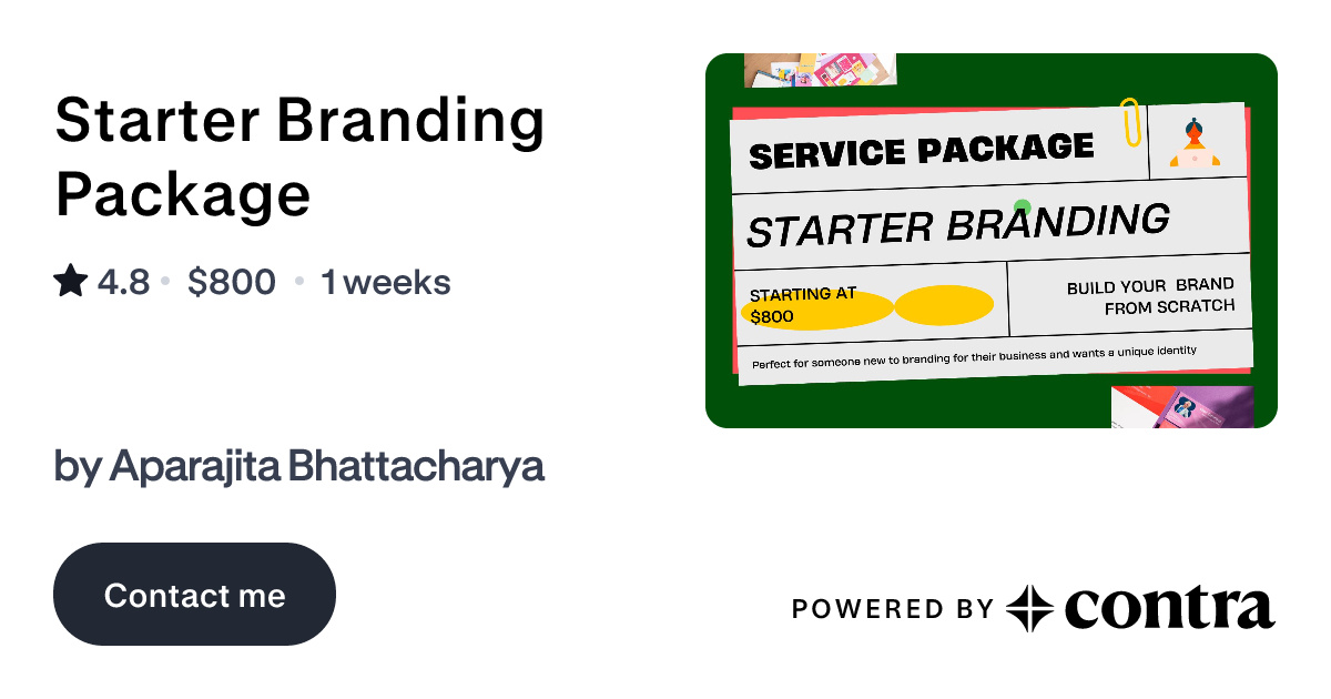 Starter Branding Package by Aparajita Bhattacharya