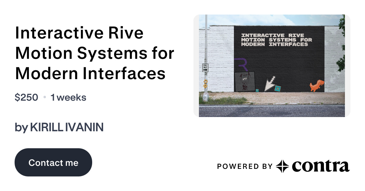 Interactive Rive Motion Systems for Modern Interfaces by KIRILL IVANIN