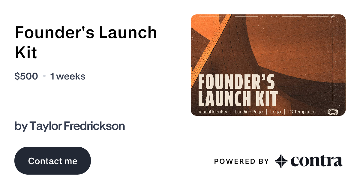 Branding and Framer Web Development Package by Taylor Fredrickson