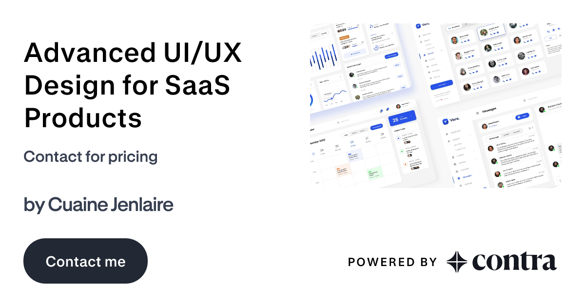 Advanced UI/UX Design for SaaS Products by Cuaine Jenlaire