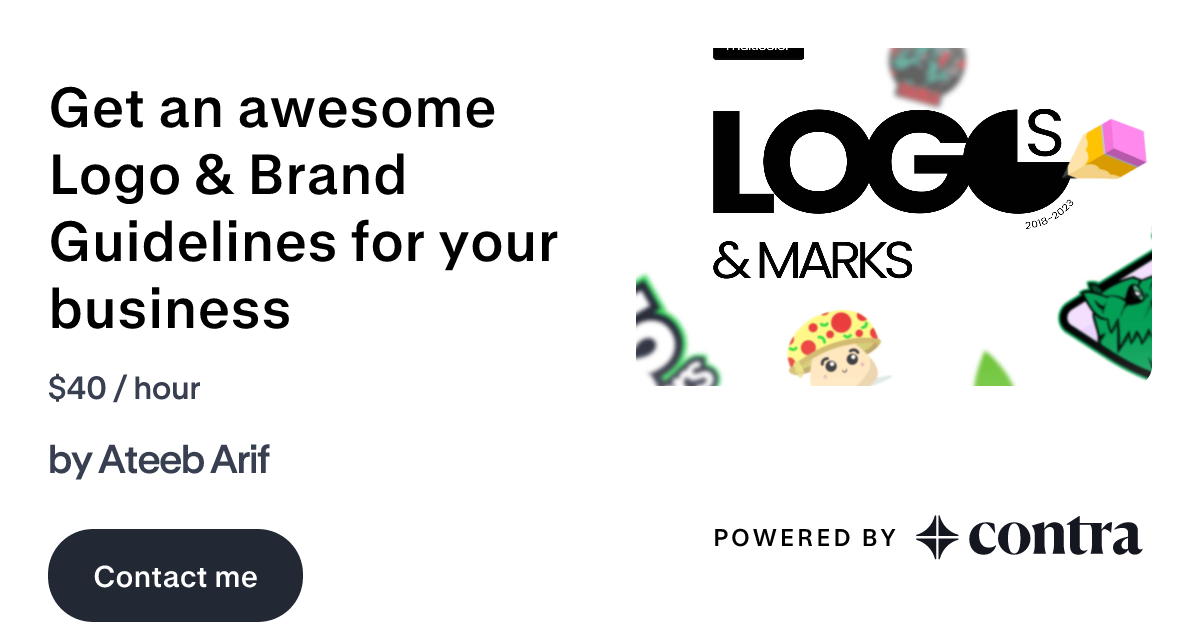 Get an awesome Logo & Brand Guidelines for your business by Ateeb Arif