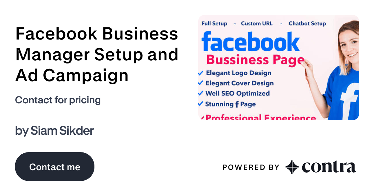 Facebook Business Manager Setup and Ad Campaign by Siam Sikder