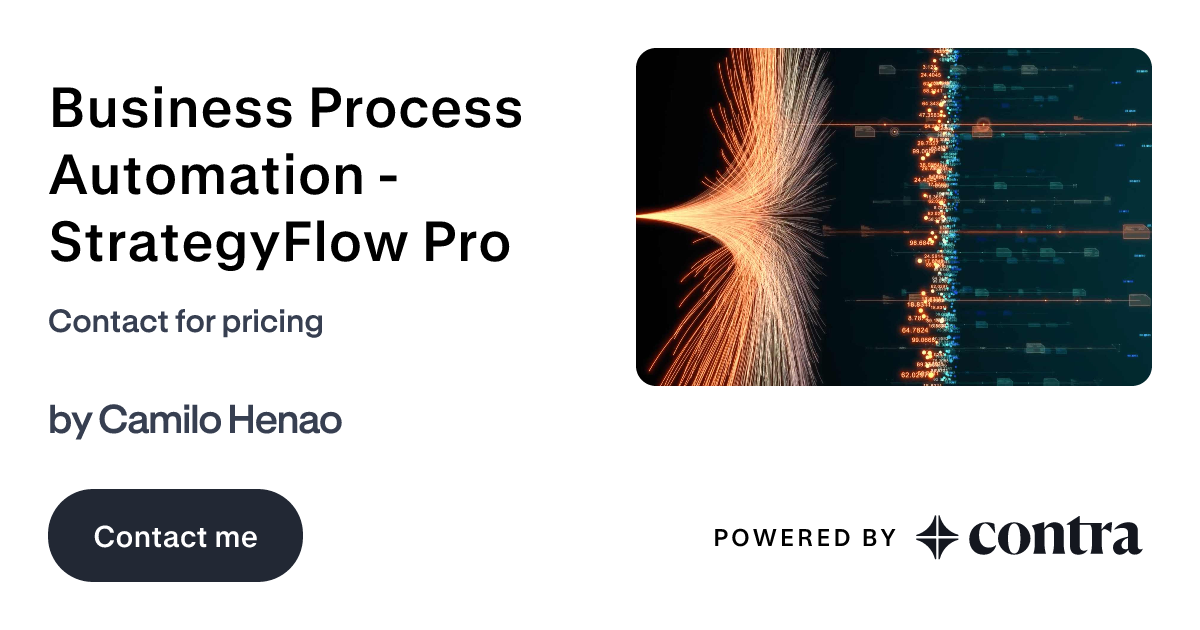 Business Process Automation - StrategyFlow Pro by Camilo Henao