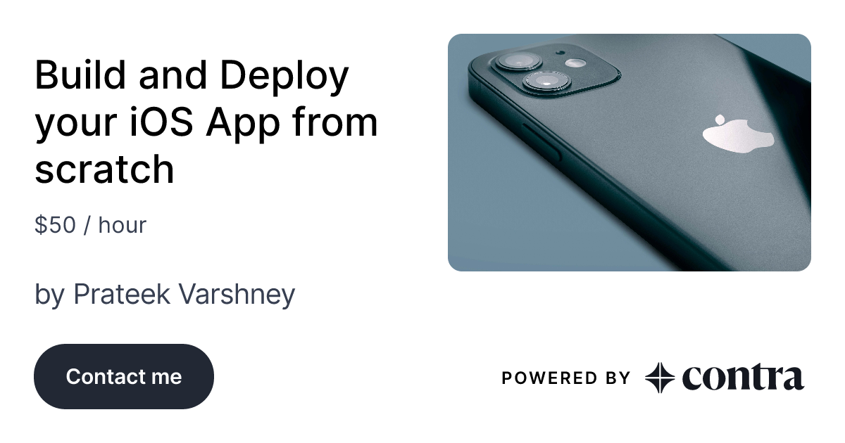 Build And Deploy Your Ios App From Scratch By Prateek Varshney