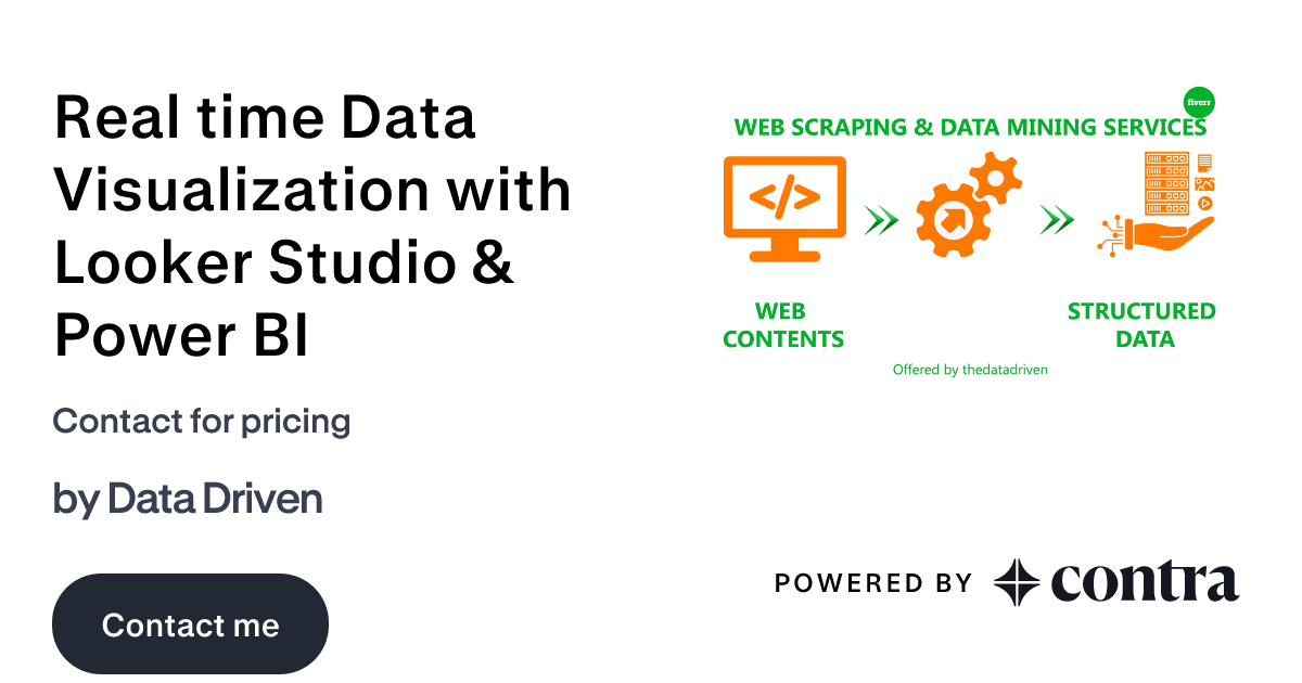 Real time Data Visualization with Looker Studio & Power BI by Data Driven