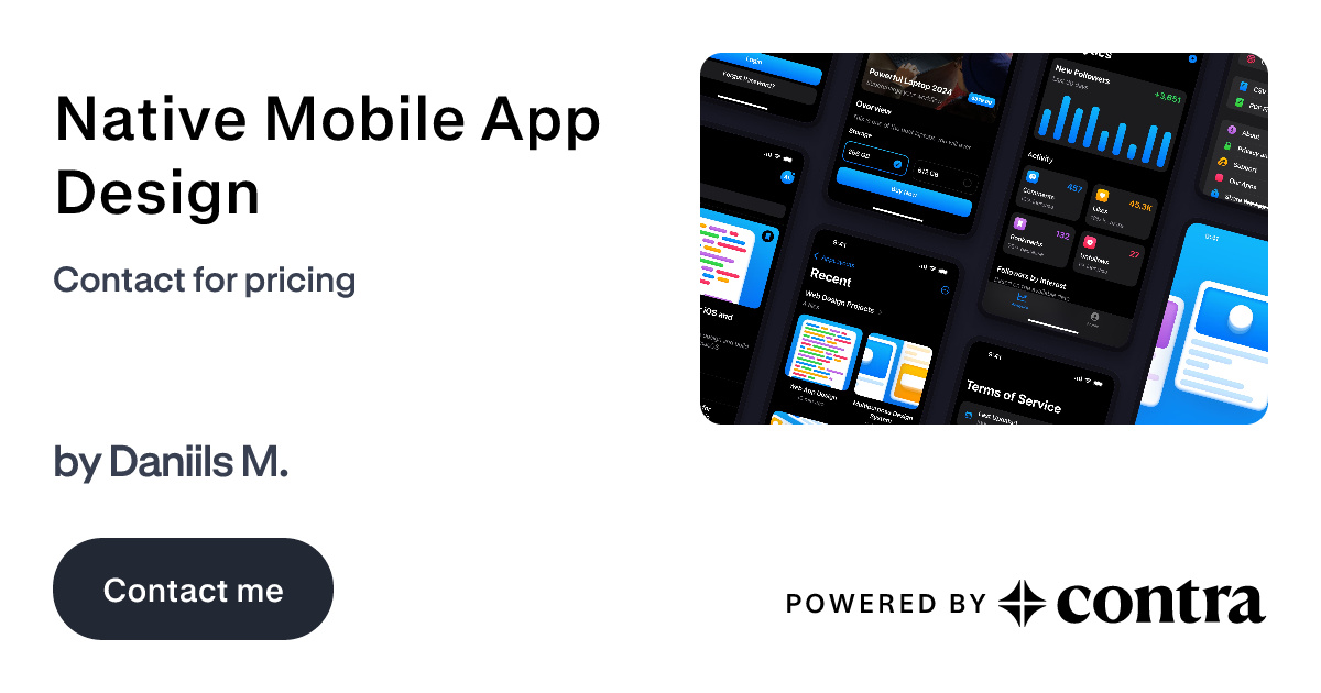 Native Mobile App Design by Daniils M.
