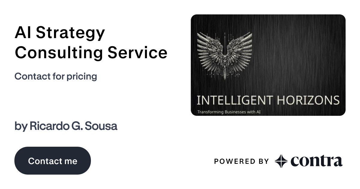 AI Strategy Consulting Service by Ricardo G. Sousa