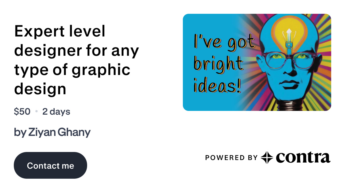 Expert level designer for any type of graphic design by Ziyan Ghany
