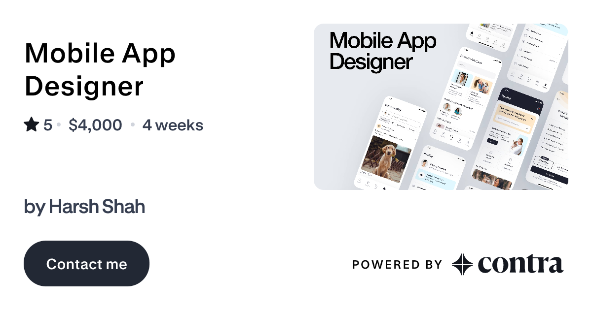 Mobile App Designer by Harsh Shah
