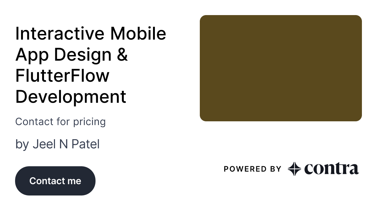 Interactive Mobile App Design & FlutterFlow Development by Jeel N Patel Interactive Mobile App Design & FlutterFlow Development by Jeel N Patel