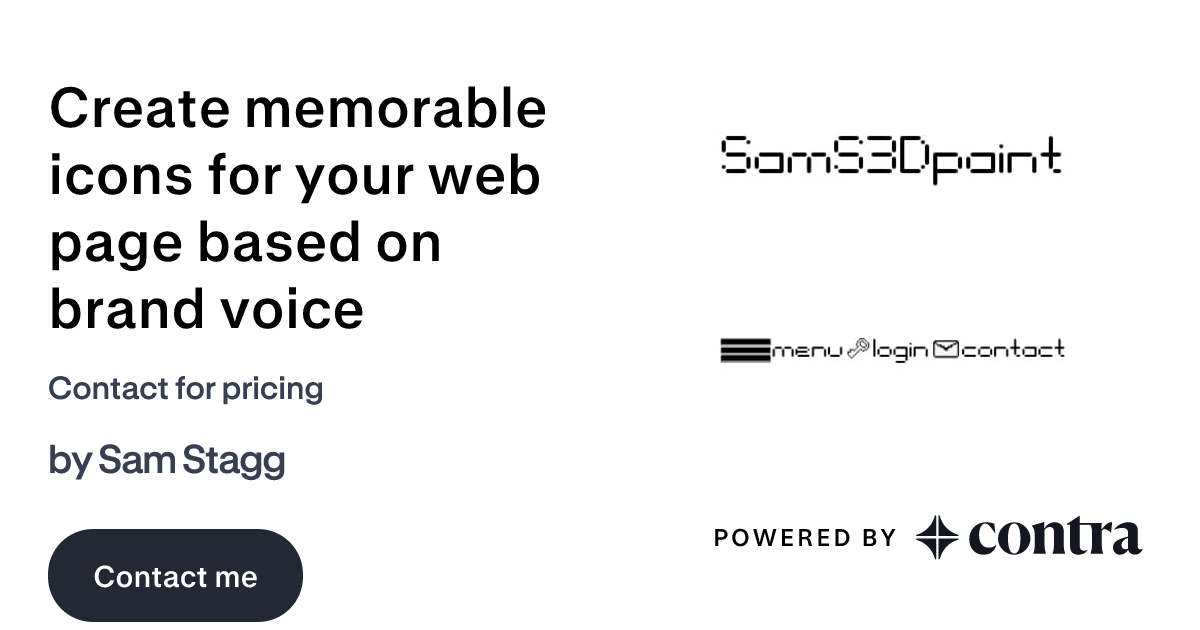 Create memorable icons for your web page based on brand voice by Sam Stagg