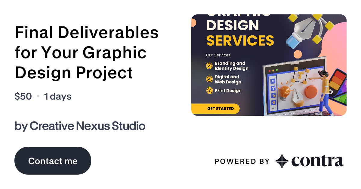 Final Deliverables for Your Graphic Design Project by Creative Nexus Studio