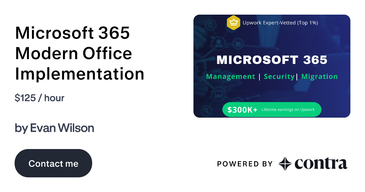 Microsoft 365 Modern Office Implementation by Evan Wilson