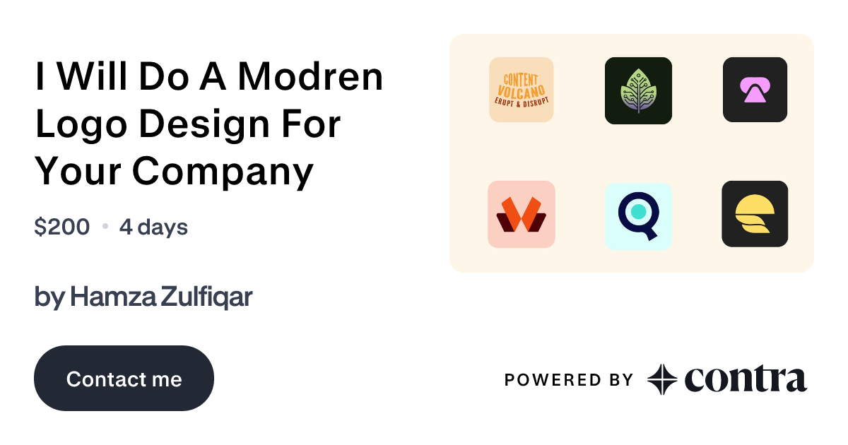 I Will Do A Modren Logo Design For Your Company by Hamza Zulfiqar